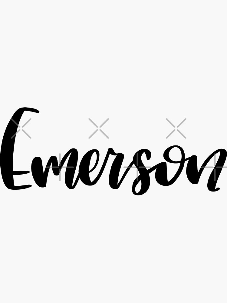 "Emerson" Sticker for Sale by ellietography | Redbubble