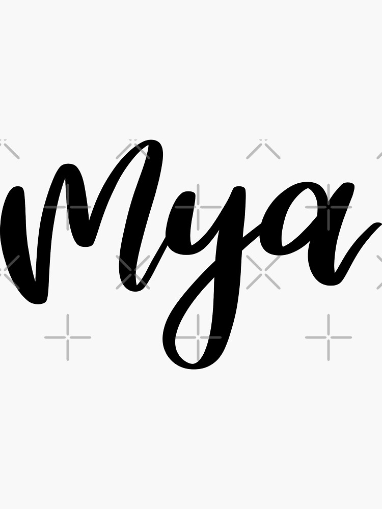 "Mya " Sticker for Sale by ellietography | Redbubble