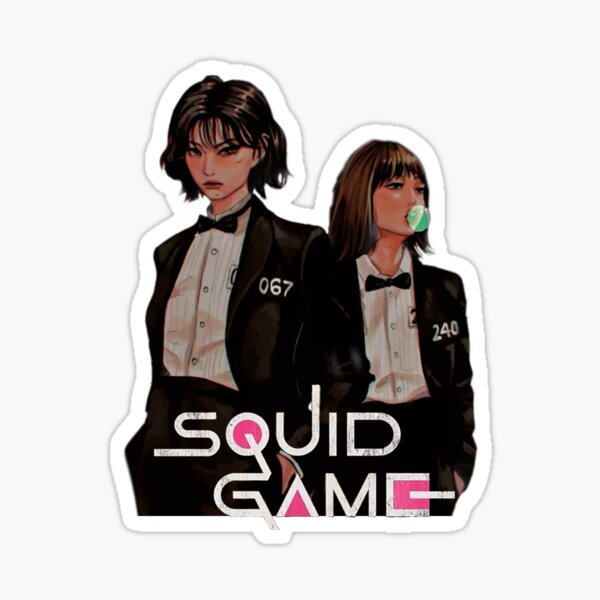 "SquidGameGirls – Player 067 & 240" Sticker for Sale by EllsLittleStore ...