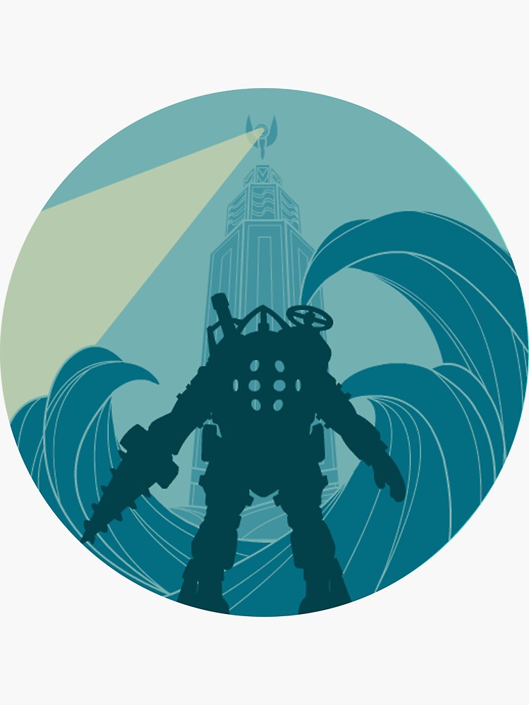 "BIOSHOCK - Big Daddy" Sticker for Sale by MadKookie | Redbubble