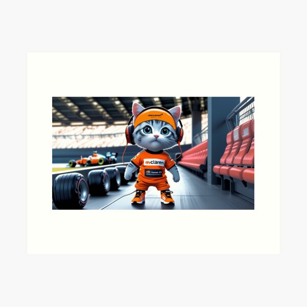 F1 Racing Cats Art Prints for Sale | Redbubble
