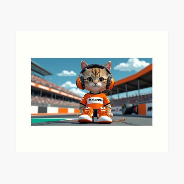 F1 Racing Cats Art Prints for Sale | Redbubble