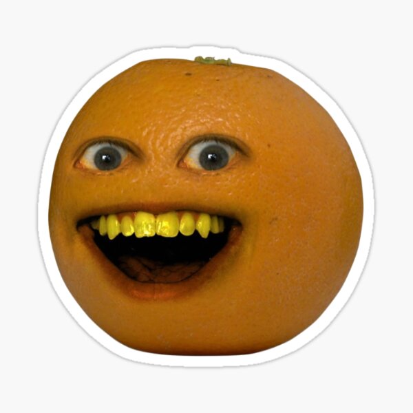 "Annoying Orange " Sticker for Sale by snowballsshop | Redbubble