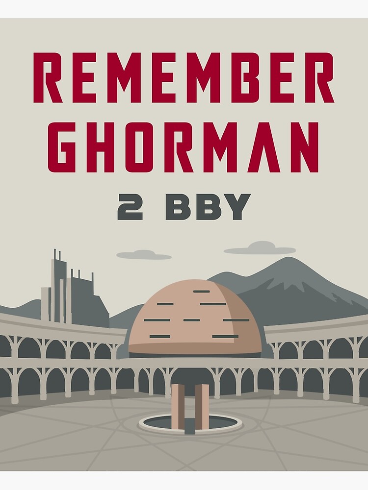 "Remember Ghorman" Poster for Sale by rebelloot | Redbubble