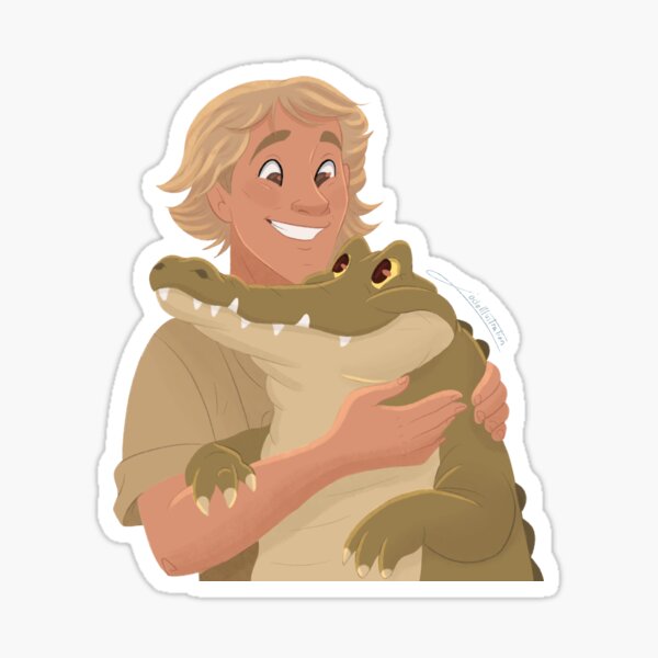 "Steve Irwin" Sticker for Sale by Jordxnr | Redbubble