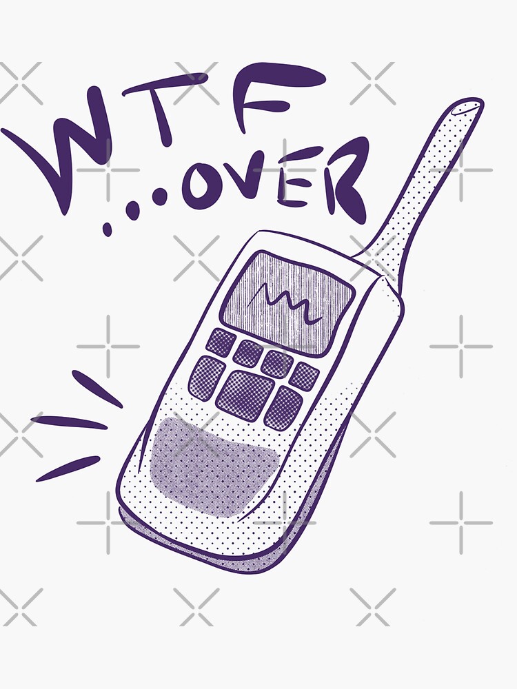 "WTF. Over Funny Sarcastic Meme" Sticker for Sale by AlliEmm | Redbubble