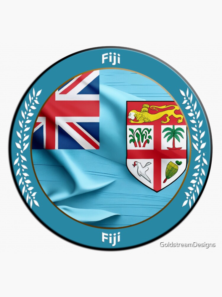 "Fiji" Sticker for Sale by GoldstreamDes | Redbubble