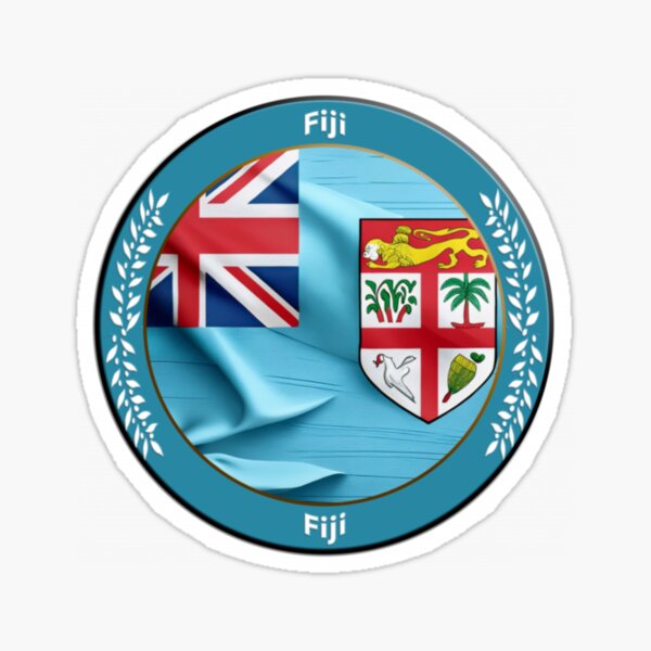 "Fiji" Sticker for Sale by GoldstreamDes | Redbubble