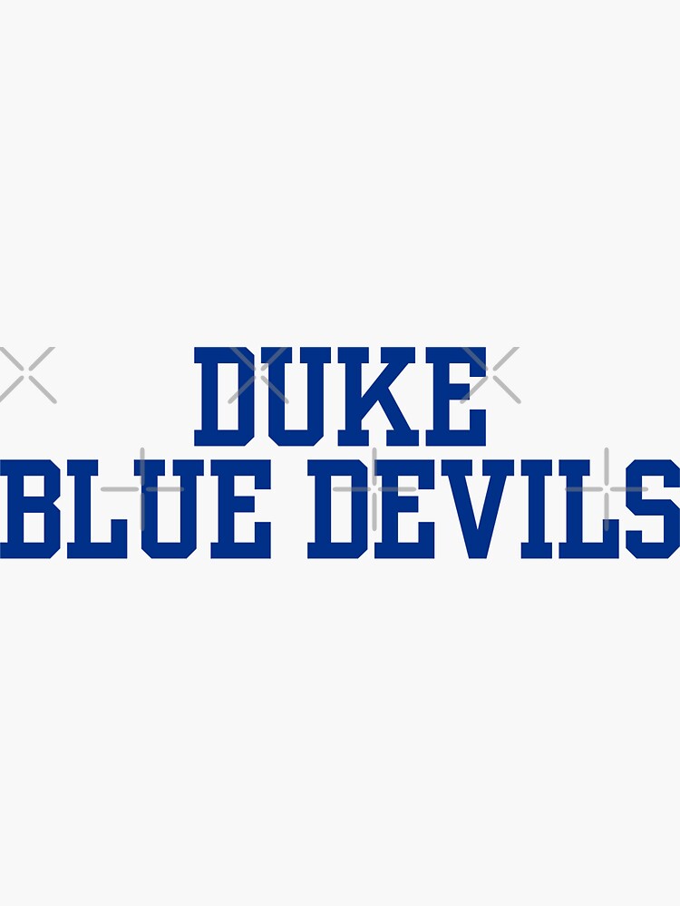 "Duke University Blue Devils" Sticker for Sale by IslandersDeke | Redbubble