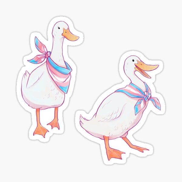"Trans Ducks Stickers" Sticker by vainglory | Redbubble