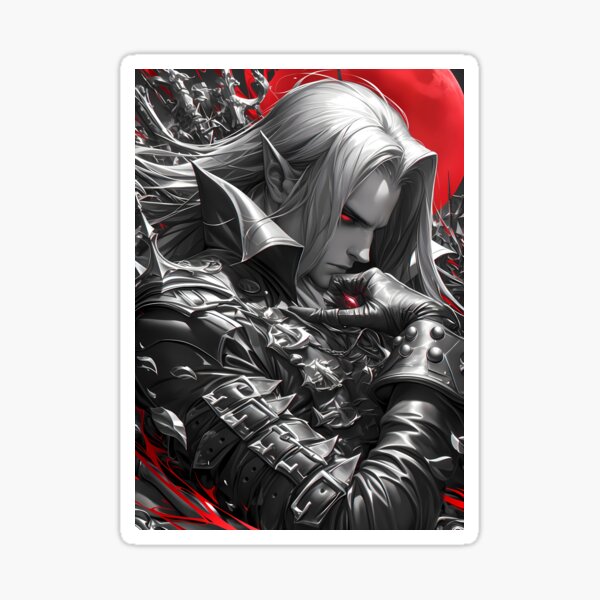 "Alucard Castlevania Dark Vampire Knight Crimson Moon Thorned Armor ...