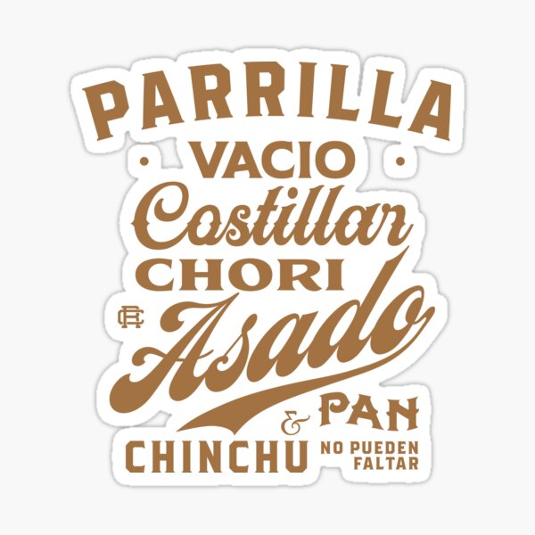 "Argentinean Asado" Sticker by gropiuslab | Redbubble