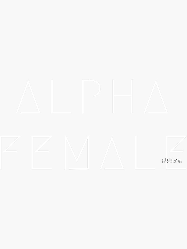 "Alpha Female Boss Cute Pink Strong Woman " Sticker for Sale by h44k0n ...