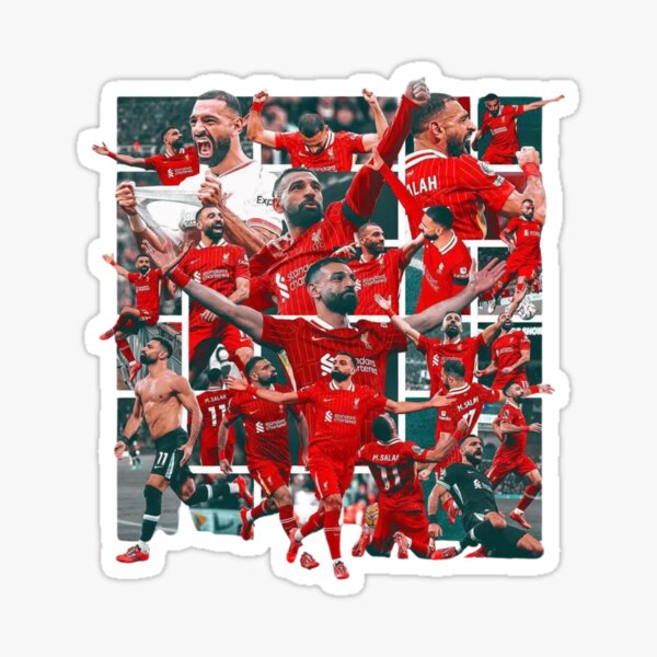 "Mohamed Salah Egyptian King Art" Sticker for Sale by Catchy-Couture ...