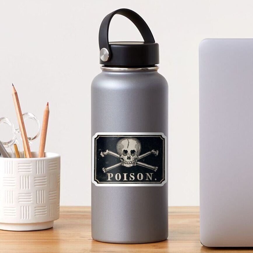 "POISON!" Sticker for Sale by Philipe3d | Redbubble