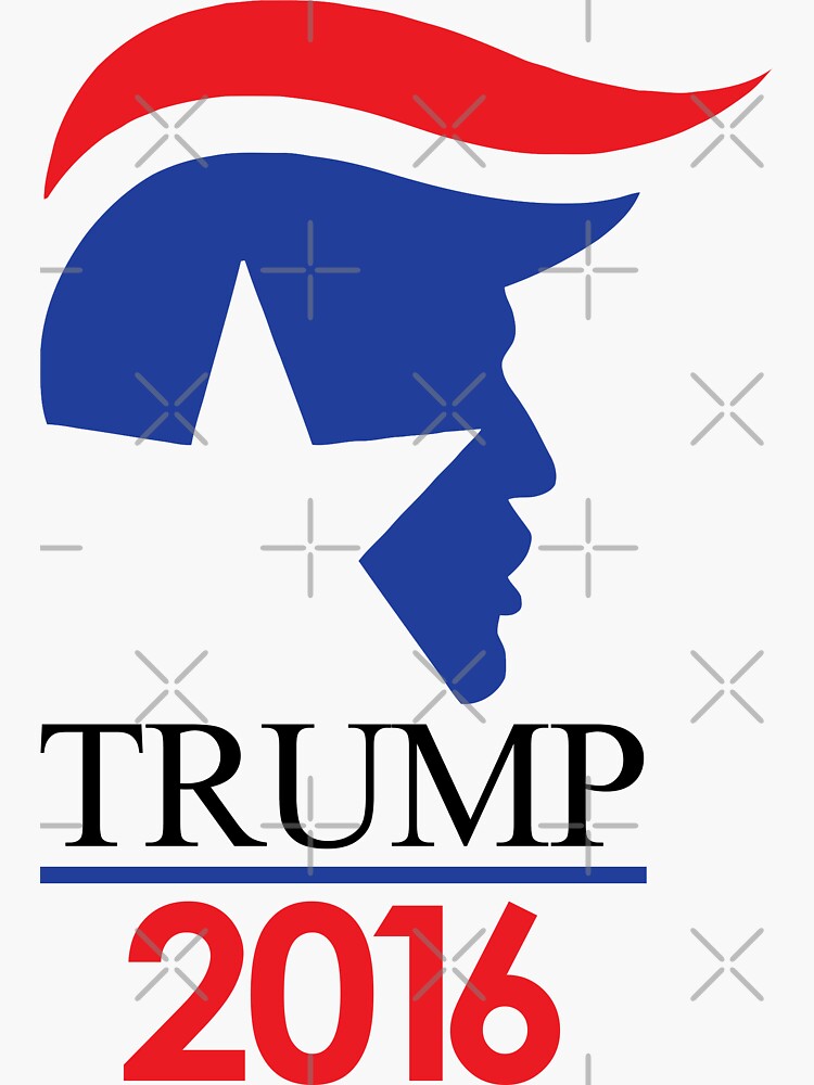 "TRUMP | 2016" Sticker for Sale by cpinteractive | Redbubble
