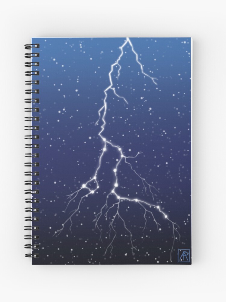 "Lightning Bolt Draco Constallation" Spiral Notebook for Sale by Potter ...