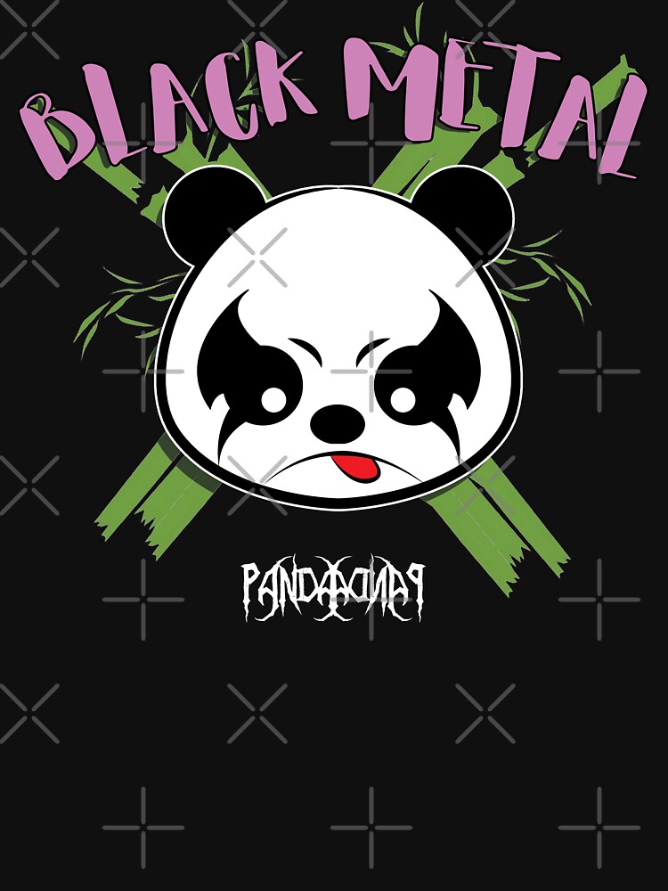 "Black Metal Panda" T-shirt for Sale by EddieBalevo | Redbubble | black ...