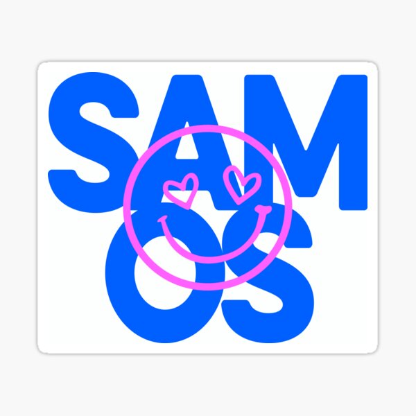 "Retro Samos Island Vibes" Sticker for Sale by IkonolexiArt | Redbubble