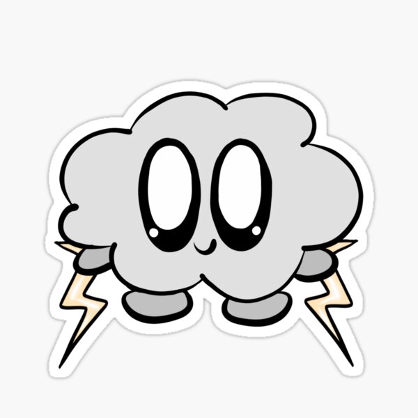 "Storm Cloud" Sticker for Sale by mnrl | Redbubble