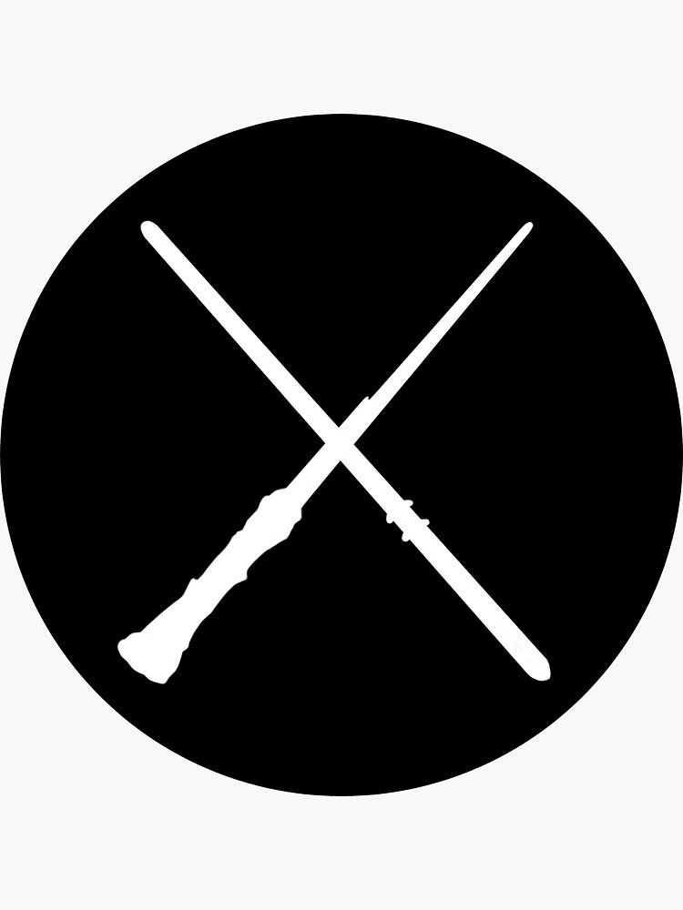 "Crossed Wands" Sticker by Potter-Art | Redbubble