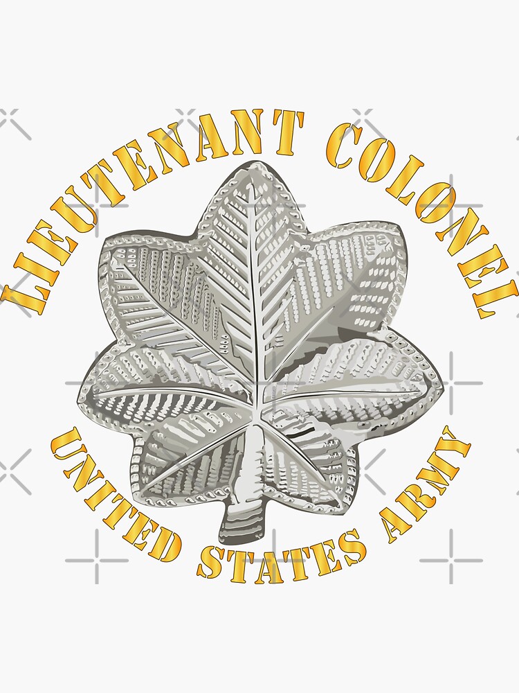 "Army - Lieutenant Colonel - LTC - V1" Sticker for Sale by twix123844 ...