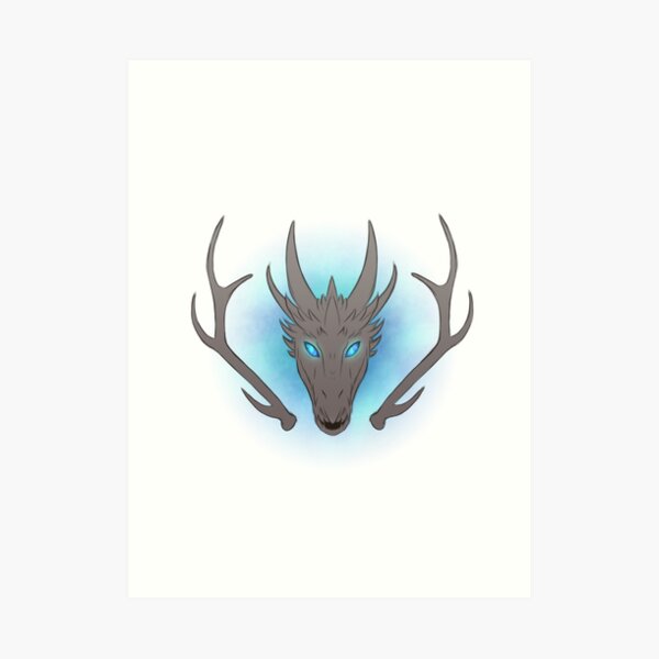 "Stag & Dragon" Art Print by Potter-Art | Redbubble