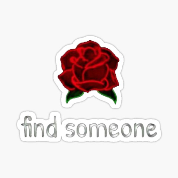 "Find Someone" Sticker by Etsen | Redbubble