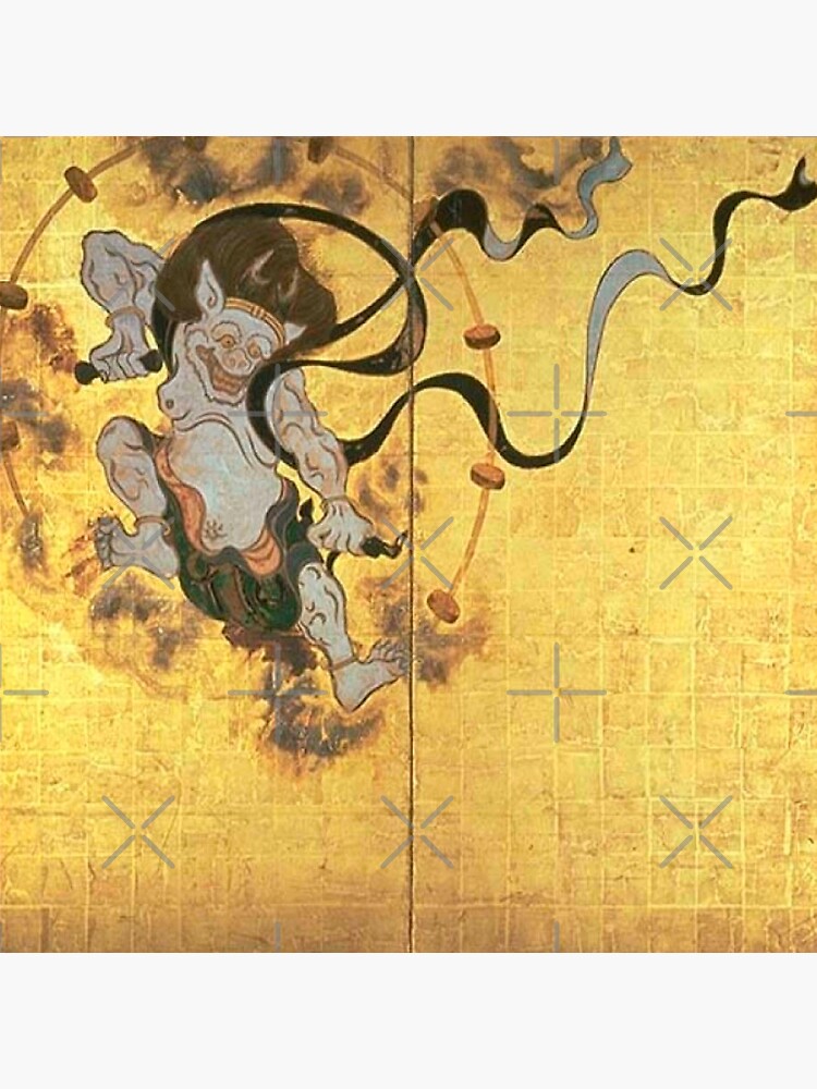 "Fujin Raijin-zu (Picture of Wind and Thunder Gods), early Edo period ...