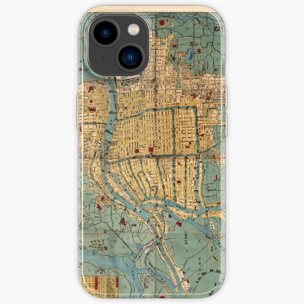 "Map Of Osaka 1853" iPhone Case for Sale by mollyfare | Redbubble