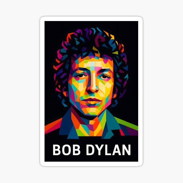 "Bob Dylan Wpap" Sticker for Sale by Brianconnor | Redbubble