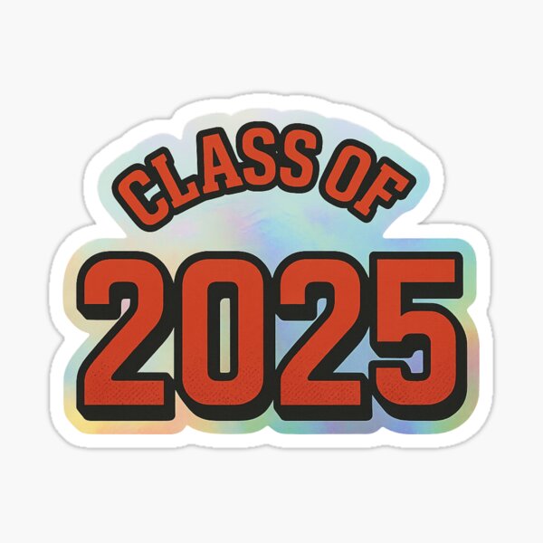 "Class of 2025 – Retro Bold Lettering" Sticker for Sale by Rkemmi ...