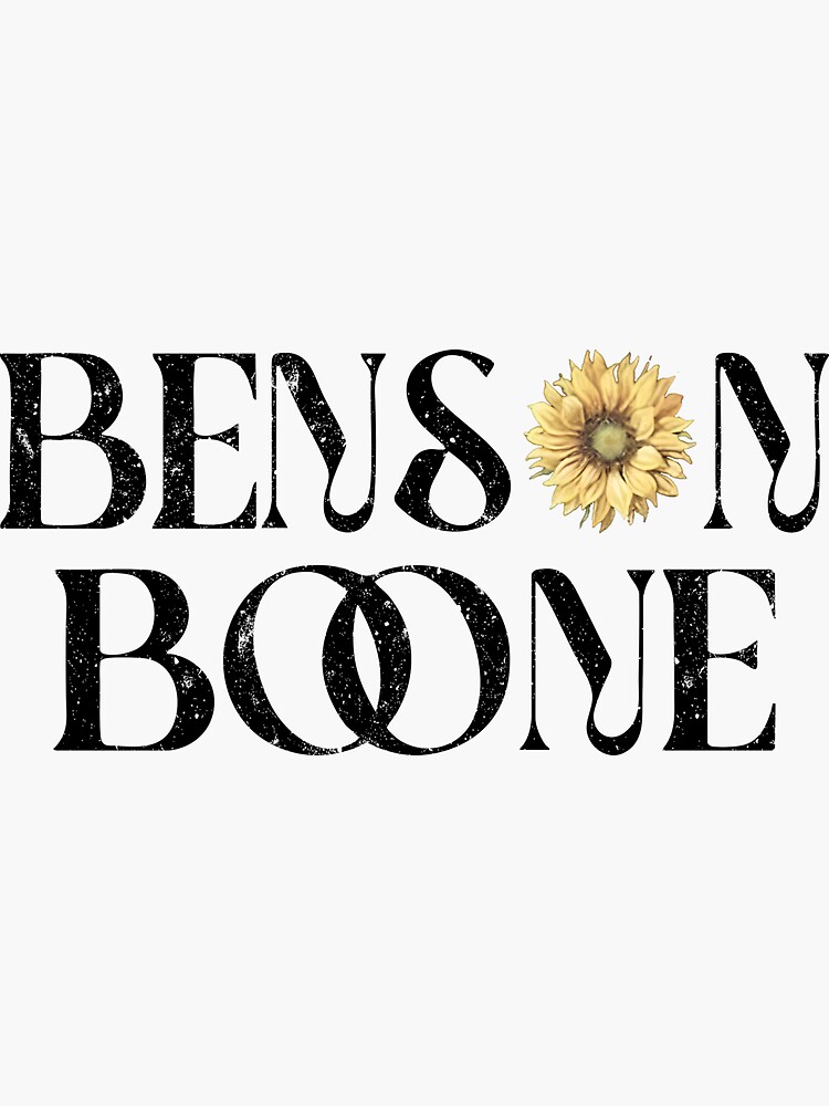"Benson Boone Sunflower Retro 2025 Tour Vintage 90s" Sticker for Sale ...
