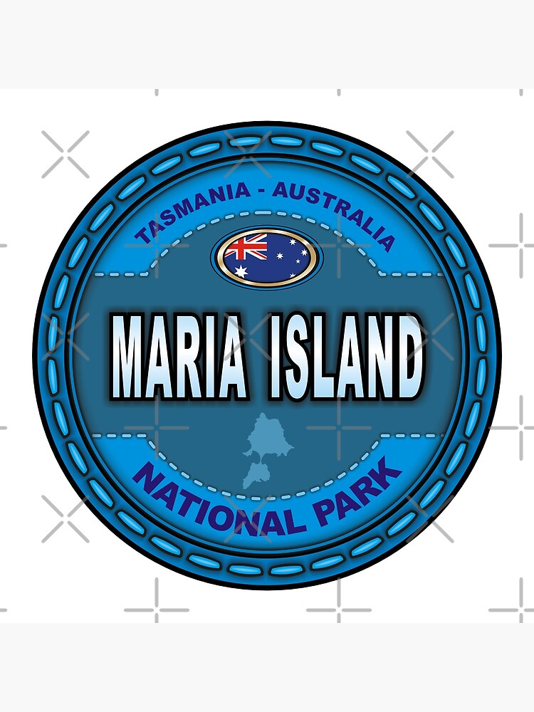 "Maria Island Australia stitching effect" Poster for Sale by studioss76 ...