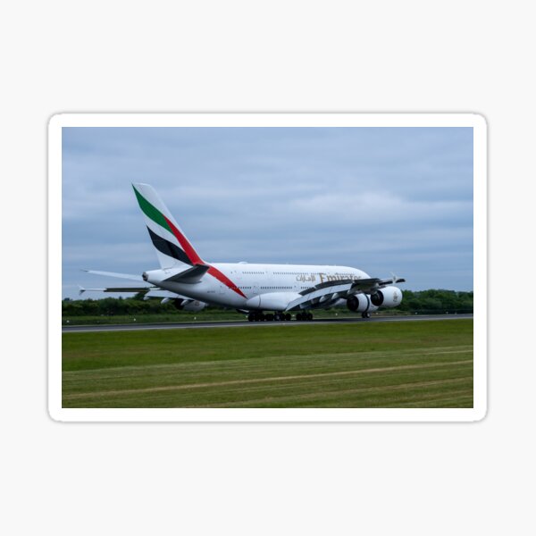 "MAN from DXB Emirates Airbus A380-861" Sticker for Sale by Start ...
