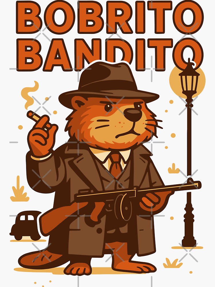 "Bobrito Bandito Italian Brainrot Memes Pixel" Sticker for Sale by ...