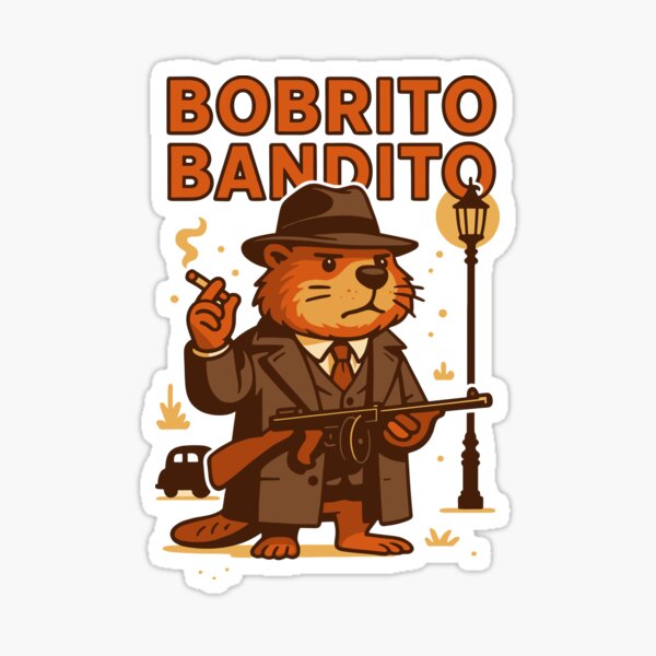 "Bobrito Bandito Italian Brainrot Memes Pixel" Sticker for Sale by ...