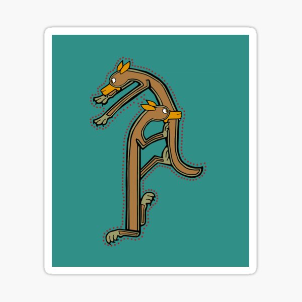 "Celtic Hound Letter A 2018" Sticker by Donnahuntriss | Redbubble