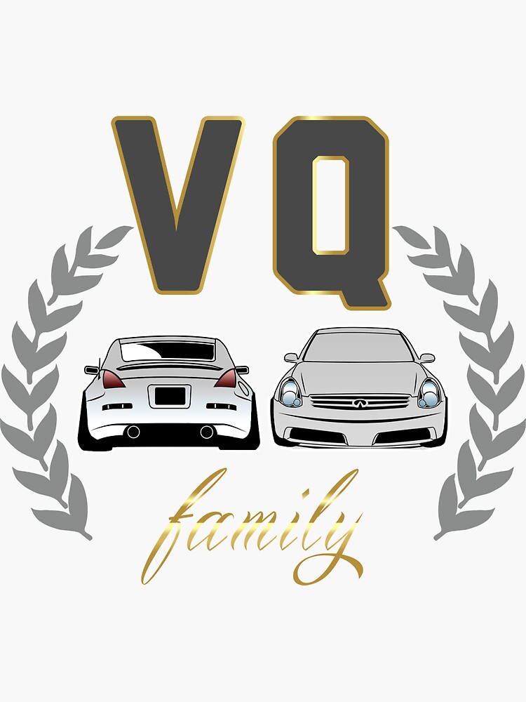 "Nissan 350Z Infiniti G35 VQ Family JDM" Sticker for Sale by ...