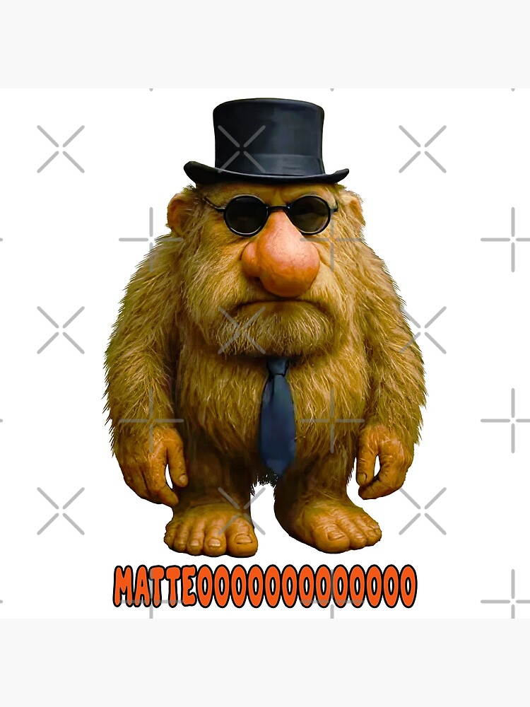 "Matteooooooooooooo Mateo Italian brainrot character" Poster for Sale ...