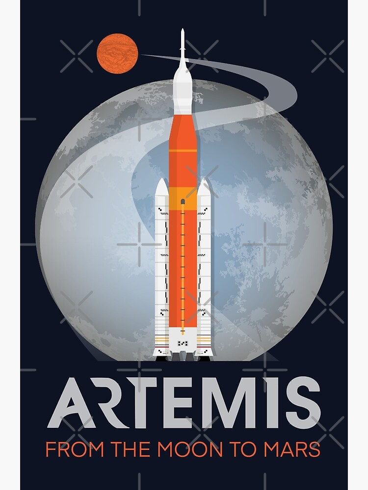 "Artemis Space Program Fan Art" Poster for Sale by blackdogshop | Redbubble