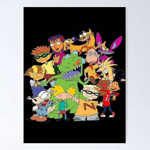 Nickelodeon Nicktoons 90s Characters 23x34in Poster