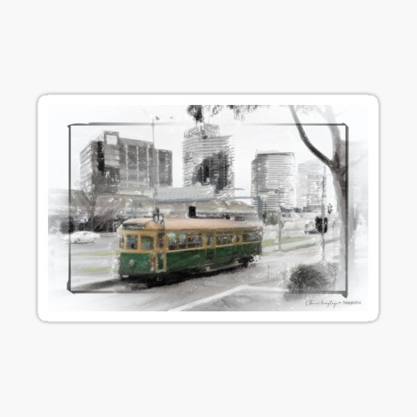 "Melbourne Vintage Tram" Sticker for Sale by ChrisArmytage | Redbubble