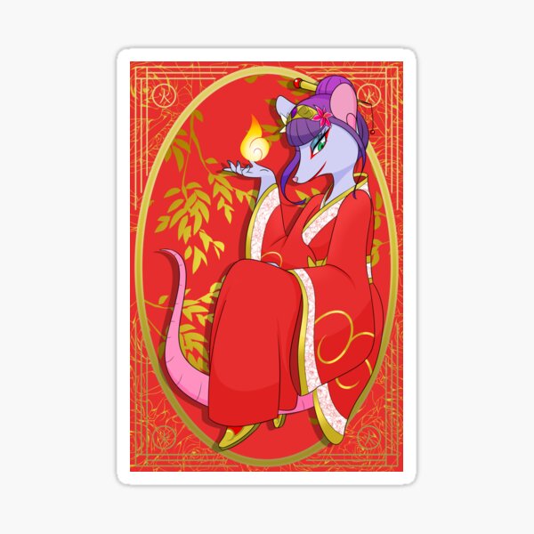 "Fire Rat" Sticker by RubenDragonoid | Redbubble