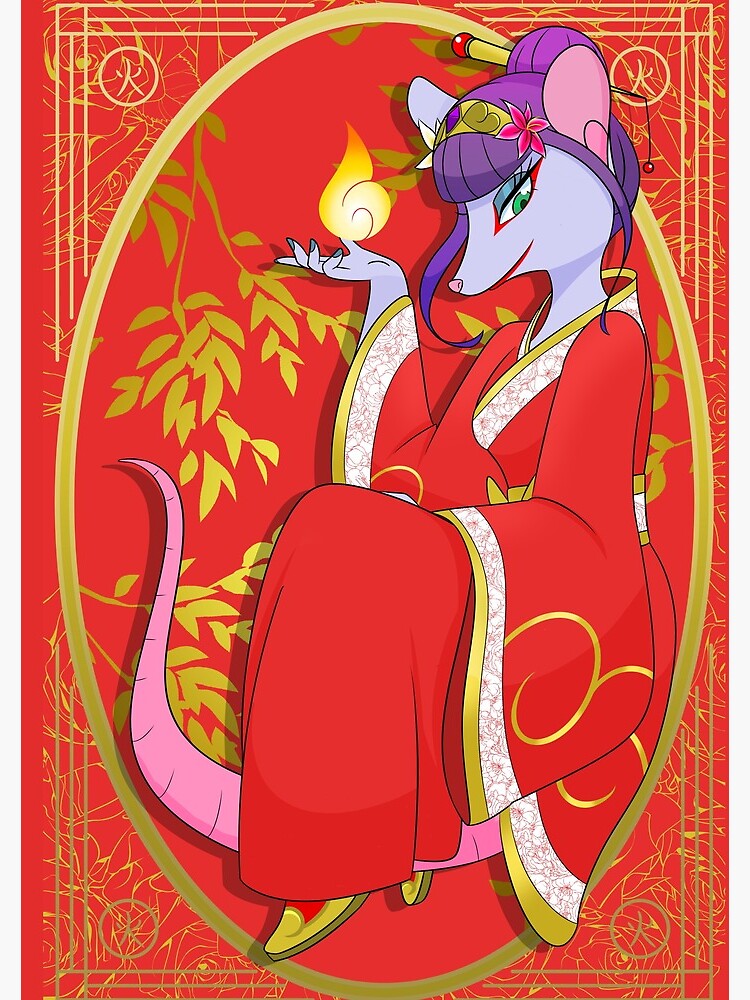 "Fire Rat" Spiral Notebook for Sale by RubenDragonoid | Redbubble