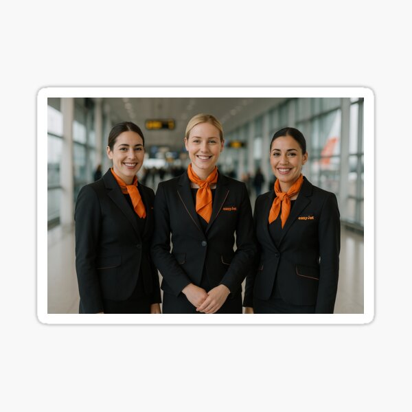"easyJet Cabin Crew" Sticker for Sale by Start-Aviation | Redbubble