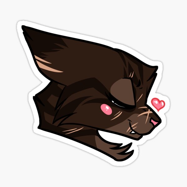 "Heart Cats - Tigerstar Left" Sticker for Sale by Draikinator | Redbubble