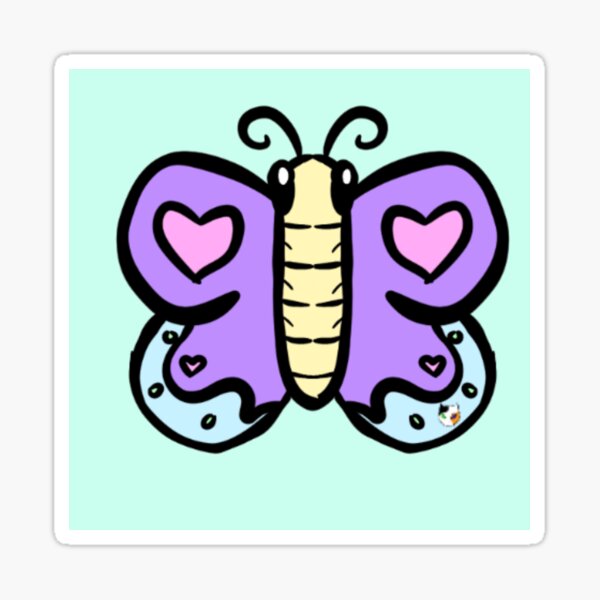 "Cute butterfly art " Sticker for Sale by CALicoDesigns1 | Redbubble