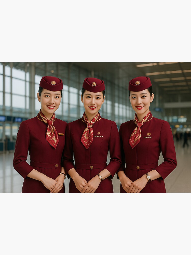 "Juneyao Cabin Crew" Sticker for Sale by Start-Aviation | Redbubble