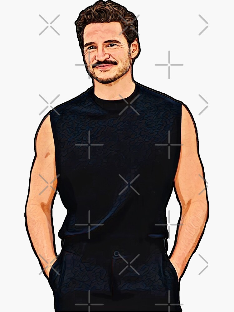 "Pedro Pascal Cartoon" Sticker for Sale by baranskini | Redbubble